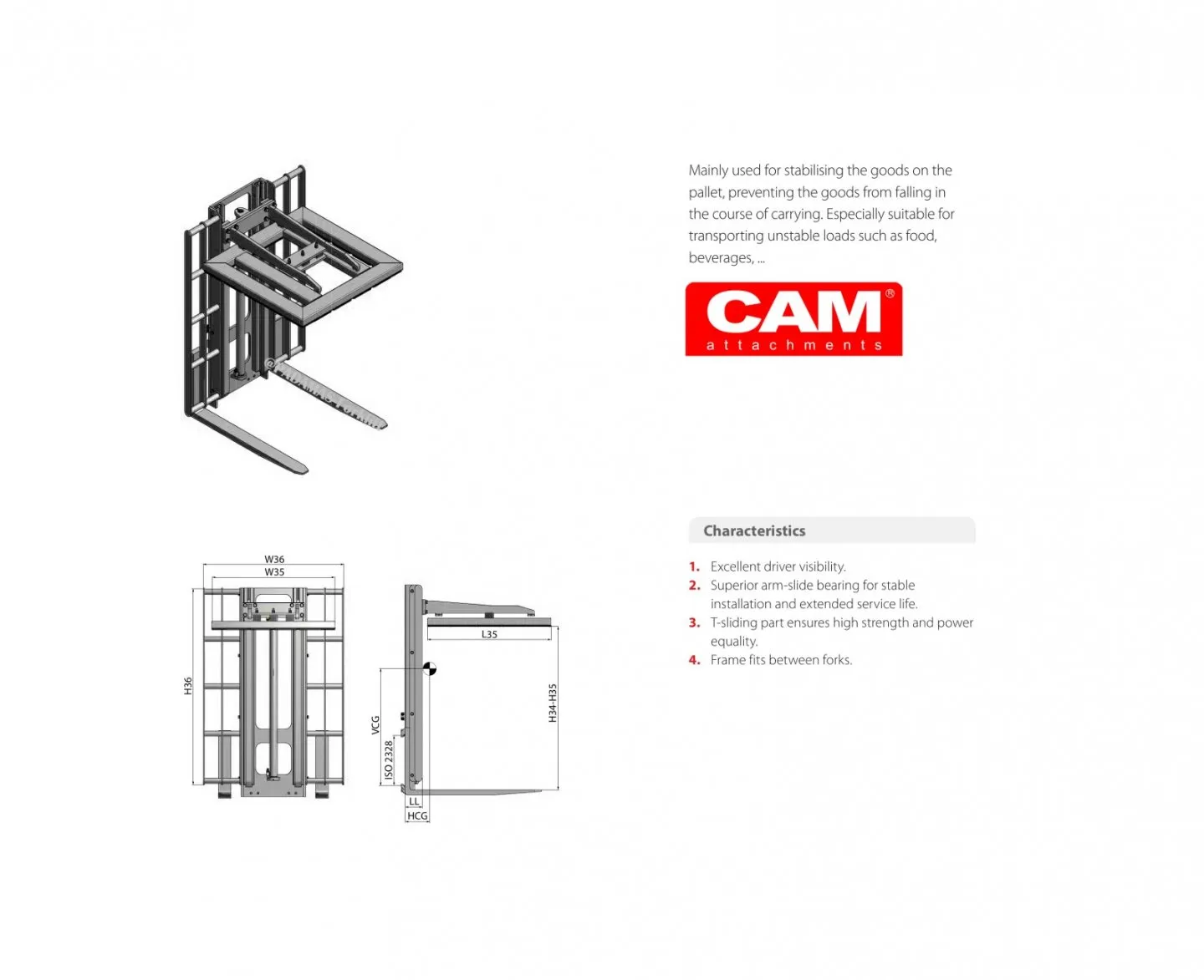 Load Extenders & Stabilisers | Attachement | PADAMAS
